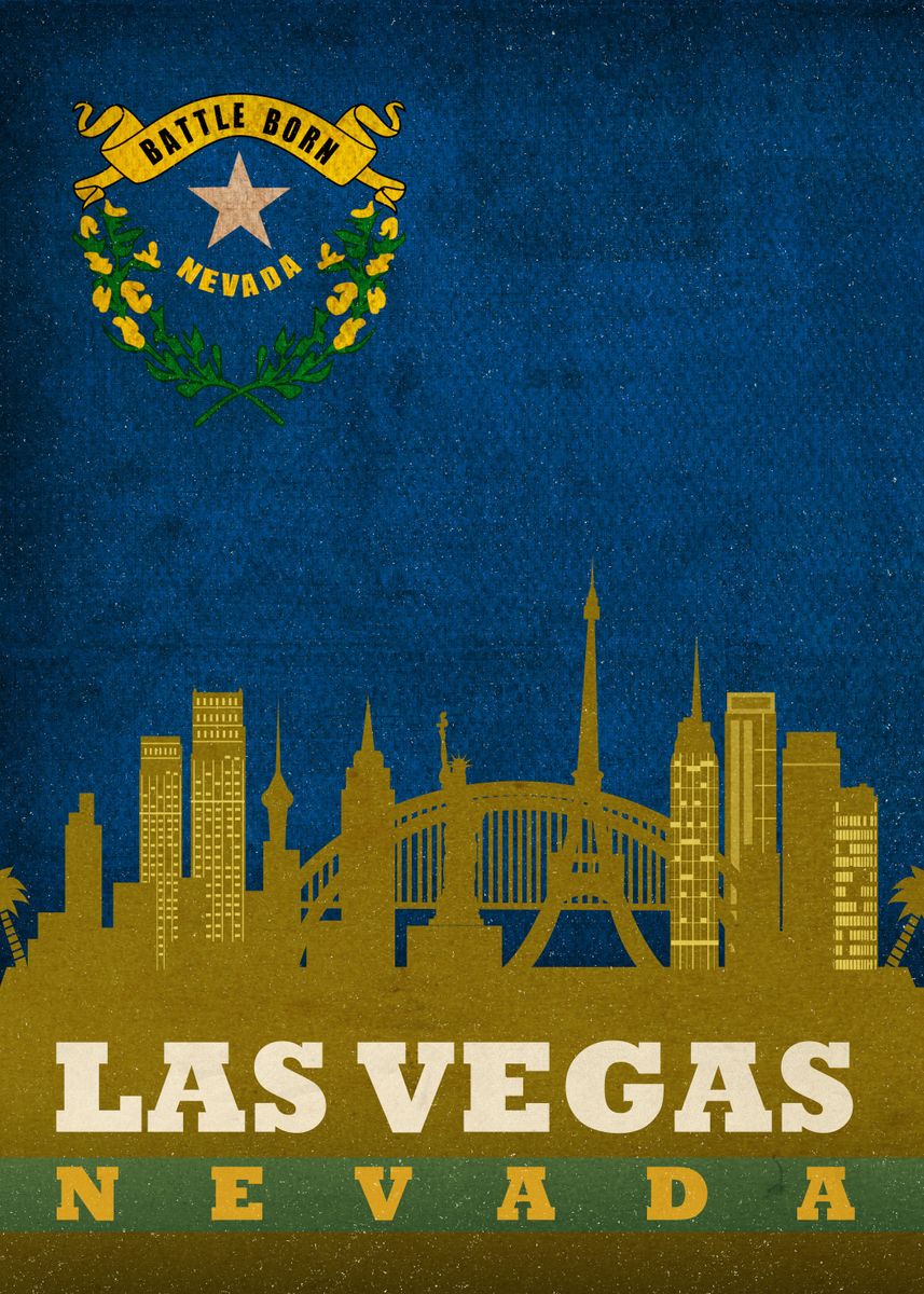 'Las Vegas Nevada' Poster, picture, metal print, paint by Design ...