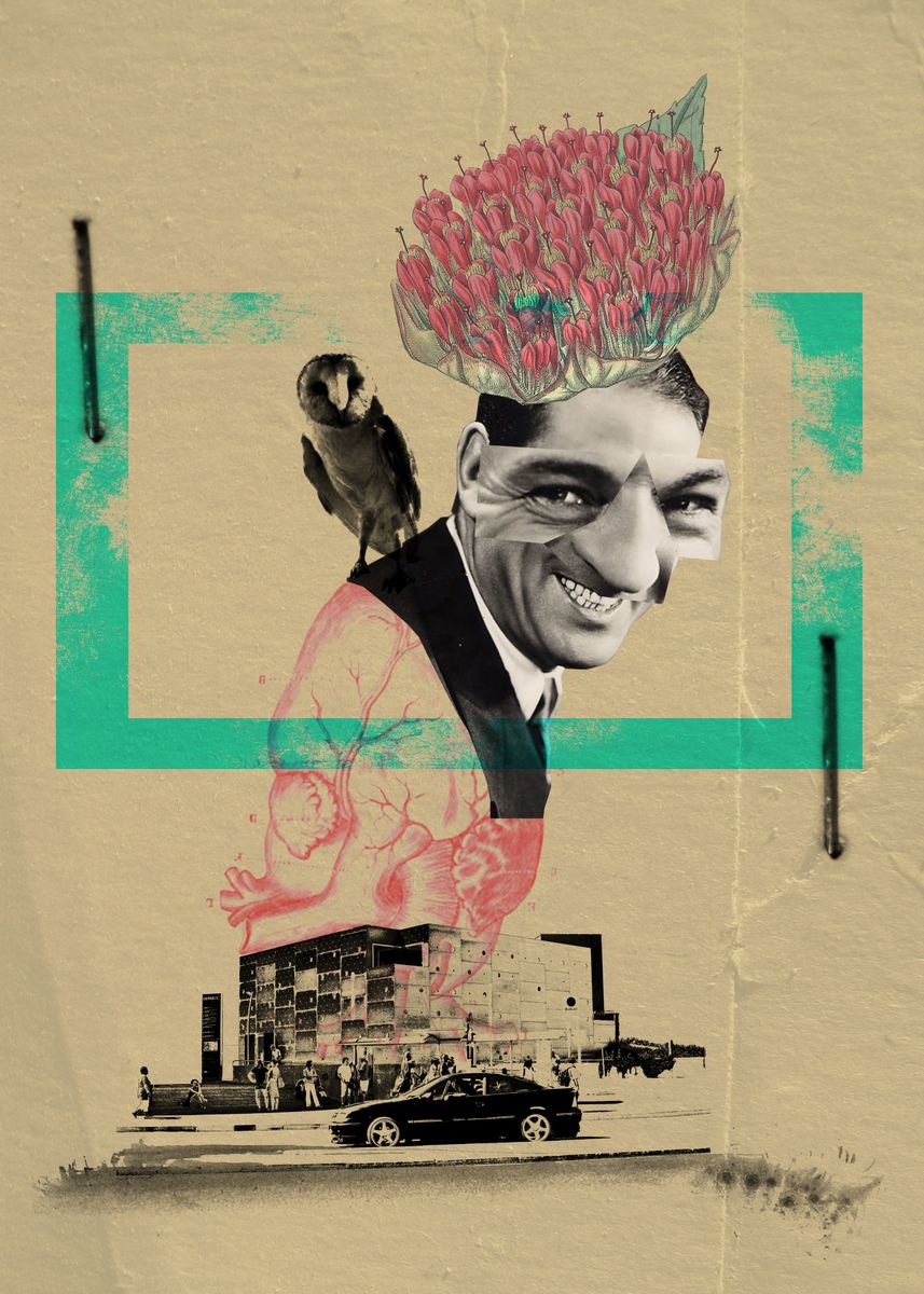 'Digital collage' Poster by Simona Guarneri | Displate