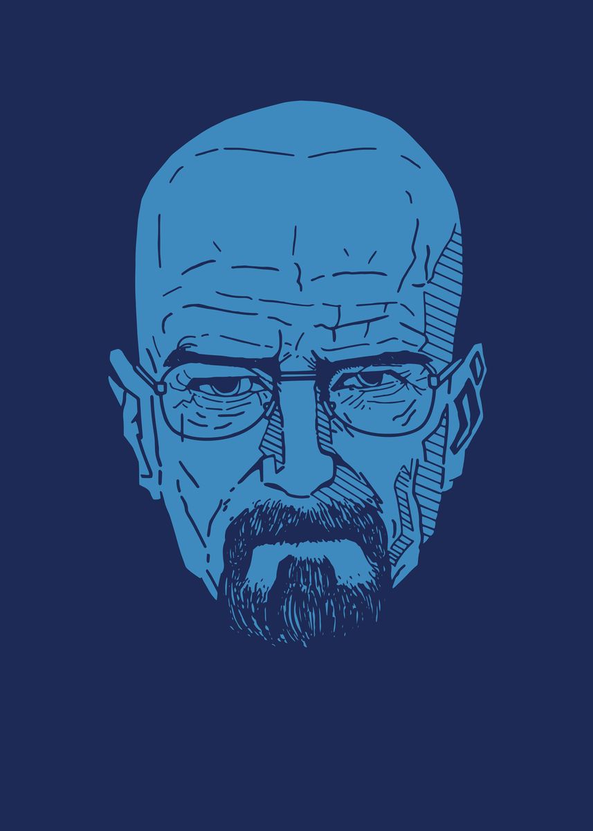 'Walter White' Poster, picture, metal print, paint by Timo Ambo | Displate