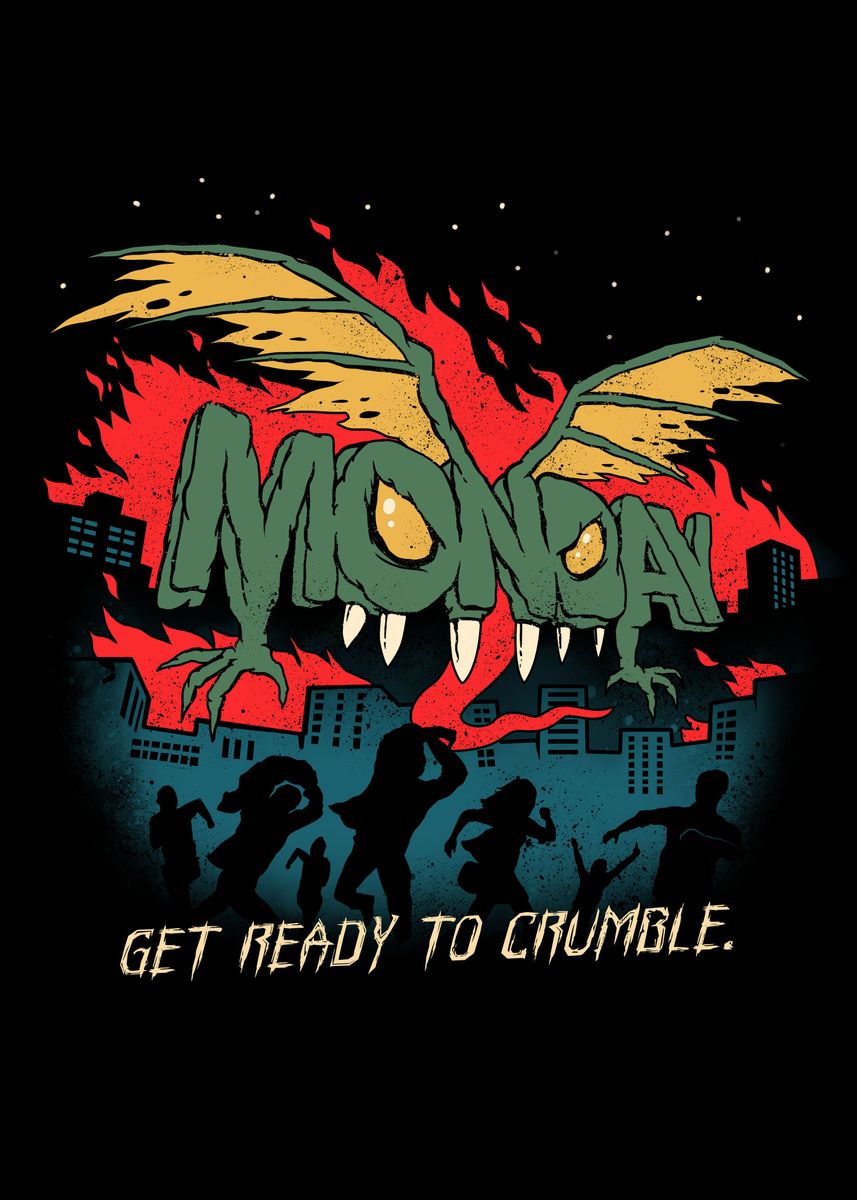 'Monday Mayhem' Poster, picture, metal print, paint by vp trinidad ...