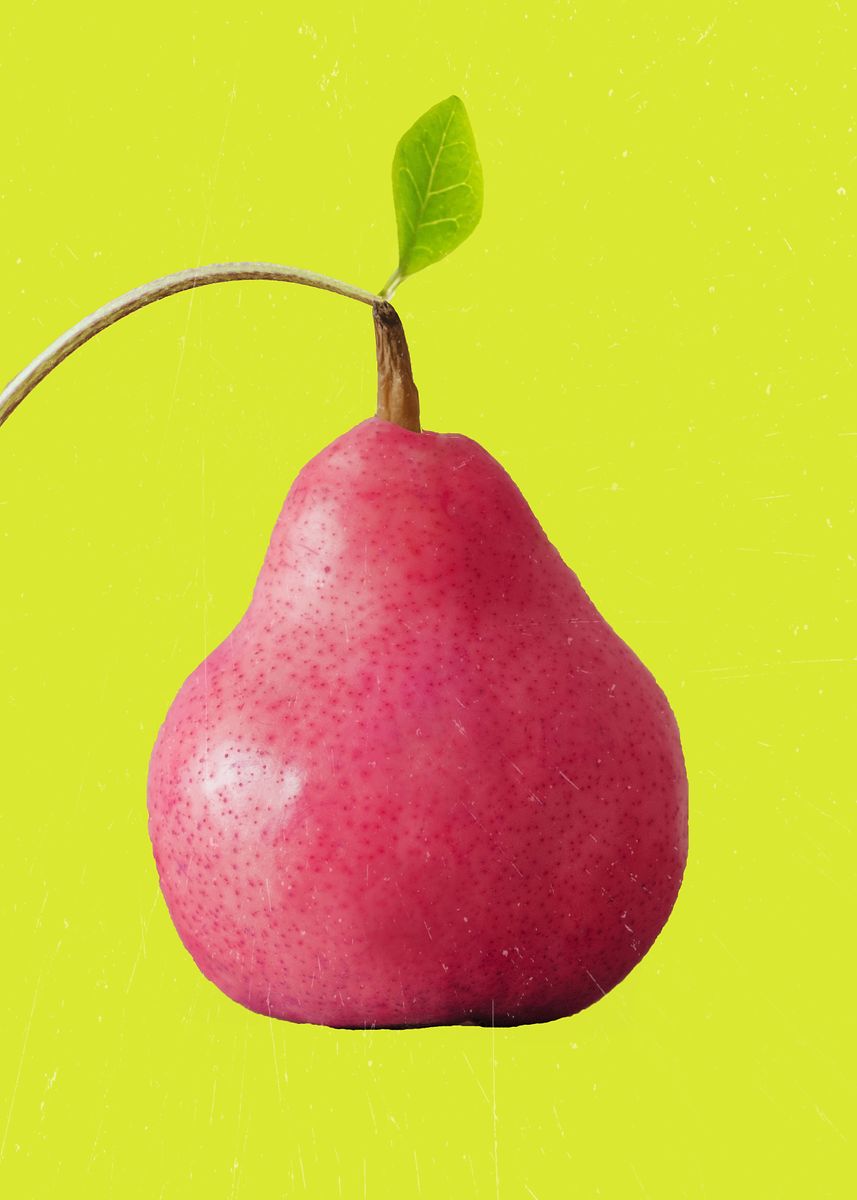 'The pink pear' Poster, picture, metal print, paint by Deja Reve | Displate