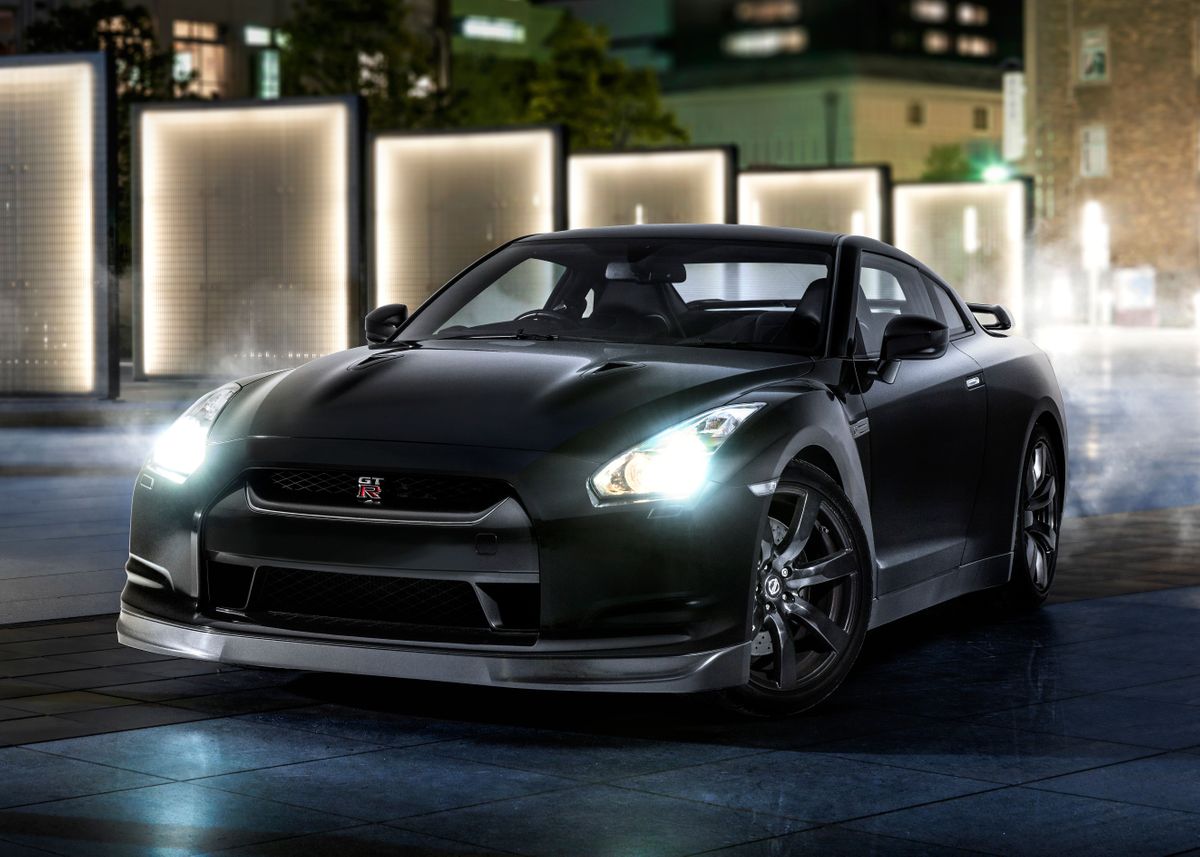 'Nissan GTR, Tokyo.' Poster by Graham Taylor | Displate