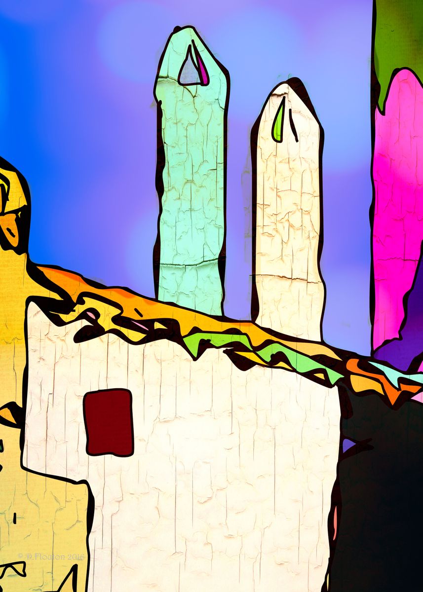 'Two Chimney House' Poster by Deanne Flouton | Displate