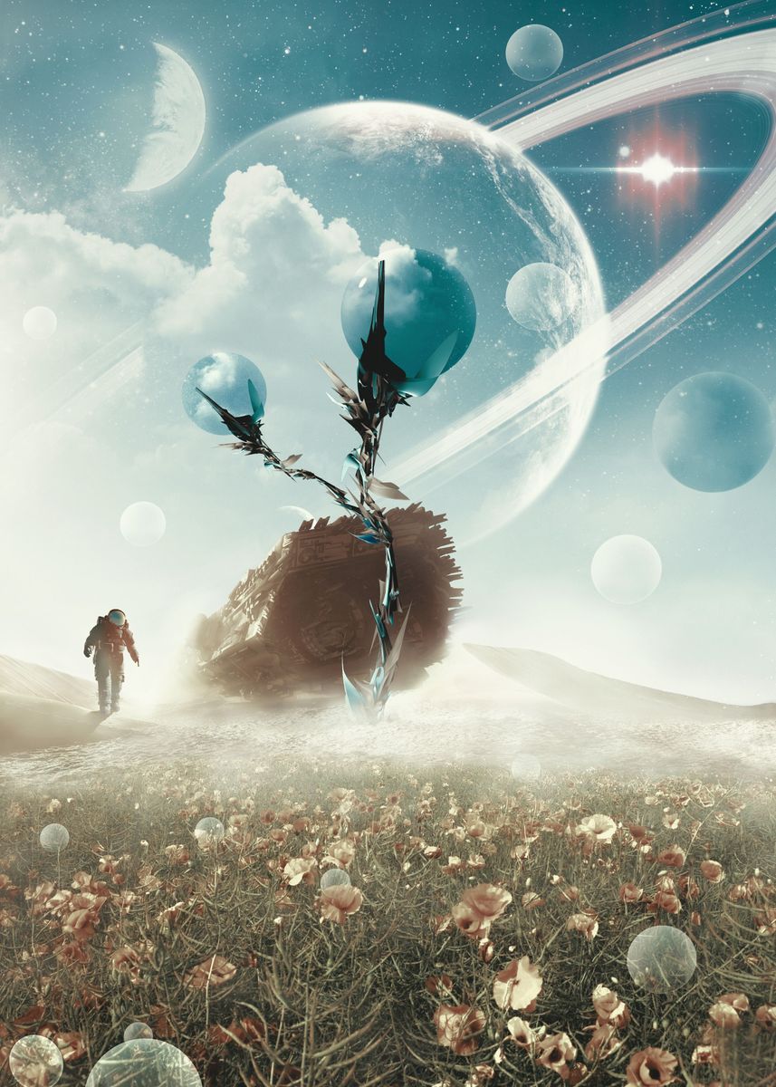 'Stargate ' Poster, picture, metal print, paint by Naked Monkey | Displate