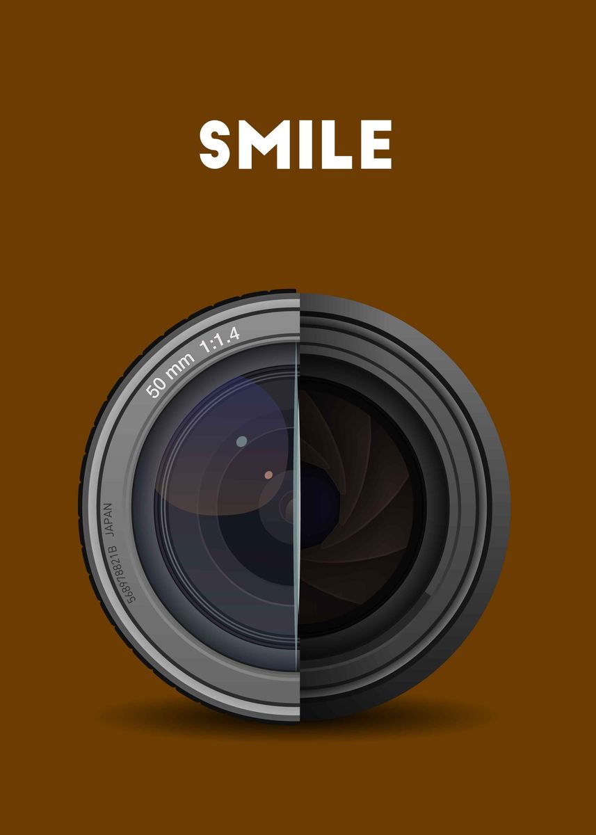 'cutaway lens' Poster, picture, metal print, paint by anil yanik | Displate