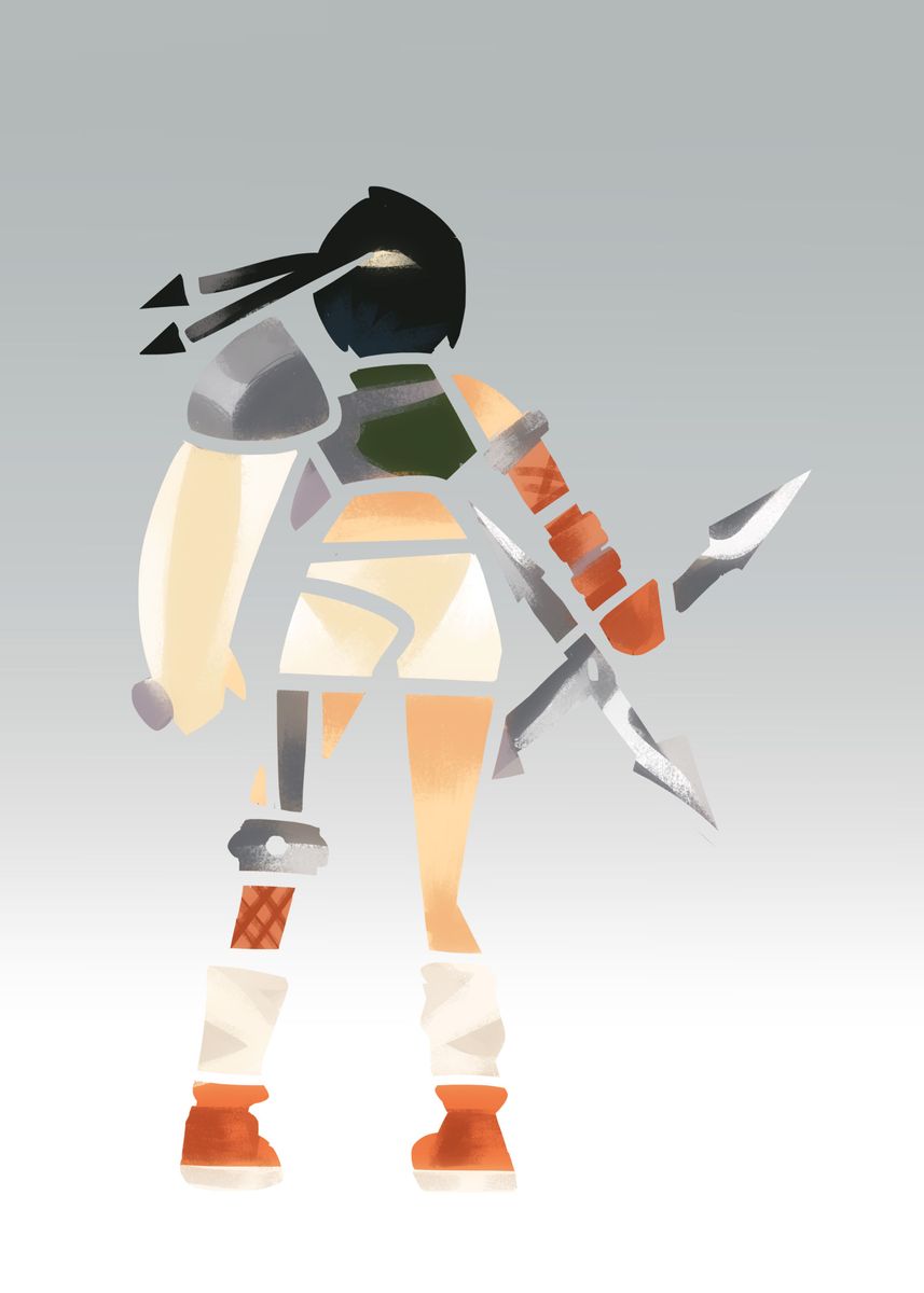 'Yuffie Kisaragi Tribal' Poster, picture, metal print, paint by James ...