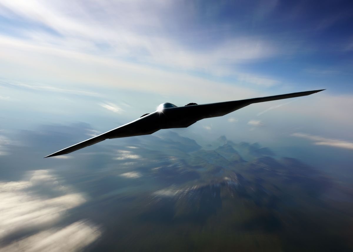 'The B-2 Spirit Stealth Bomber' Poster by Airpower Art | Displate