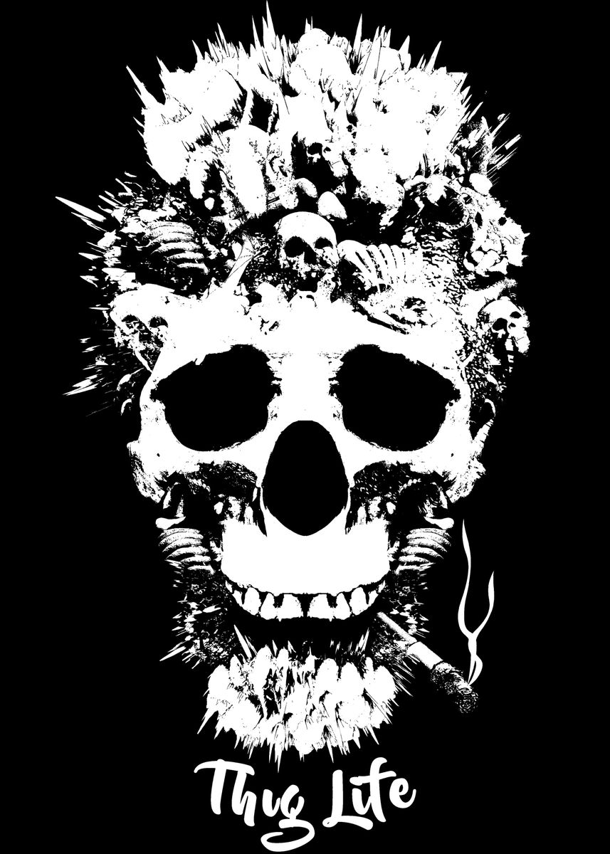 'Thug Life' Poster, picture, metal print, paint by RIZA PEKER | Displate