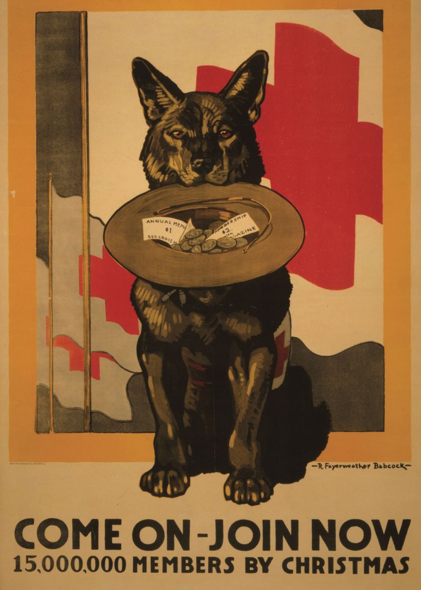 'Vintage War Poster' Poster, picture, metal print, paint by Fine Art ...