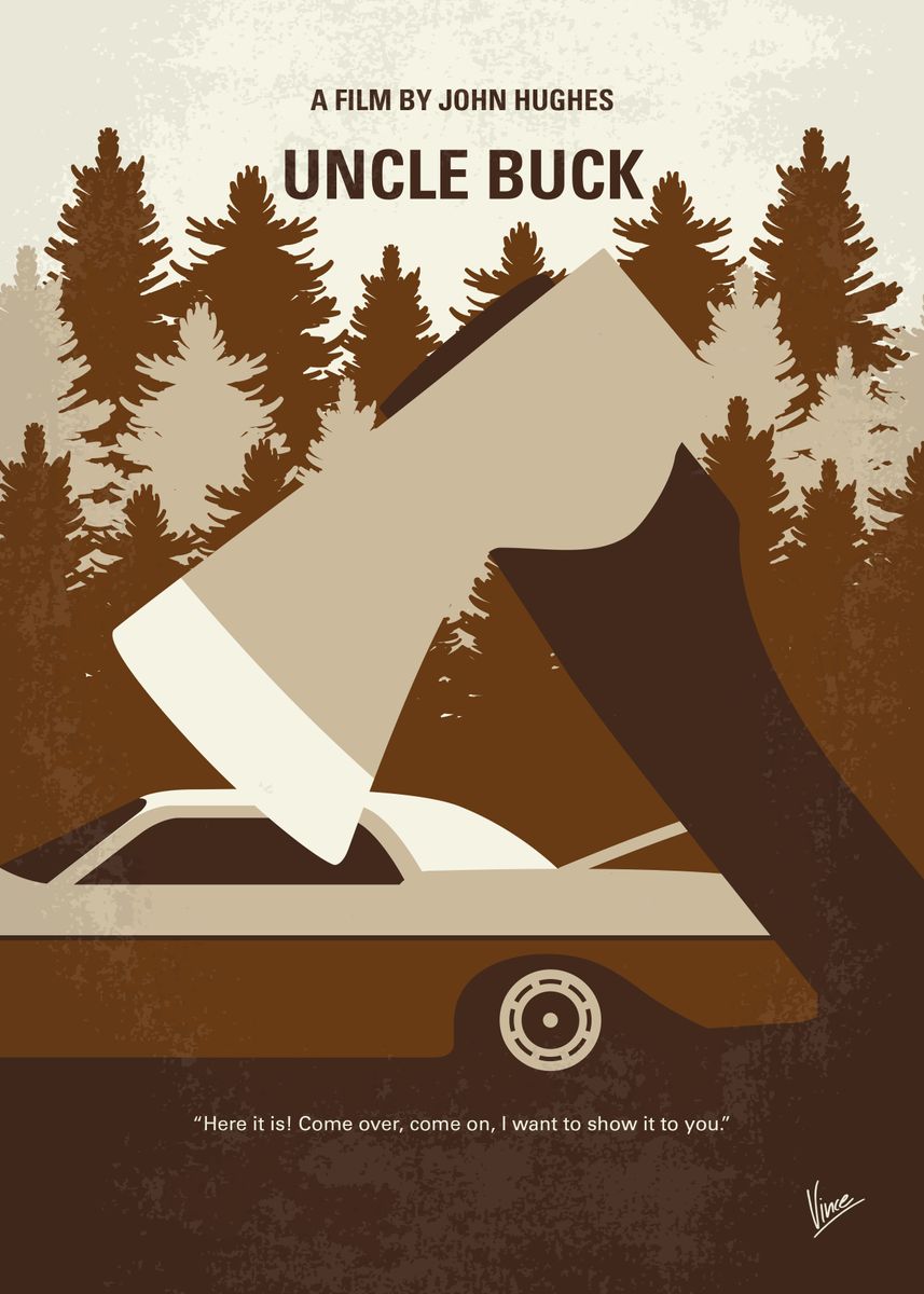 'No818 My Uncle Buck minimal movie poster Bachelor and ... ' Poster ...