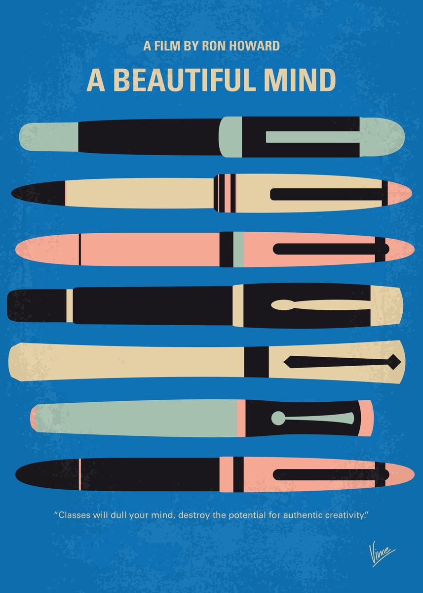 A Beautiful Mind Minimalist Poster