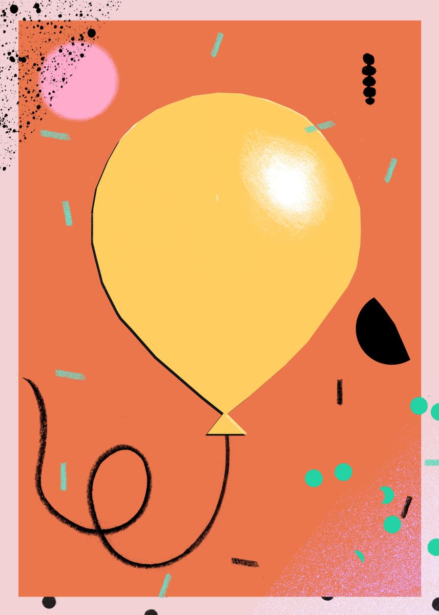 'B-day party' Poster by Joanna Gebal | Displate