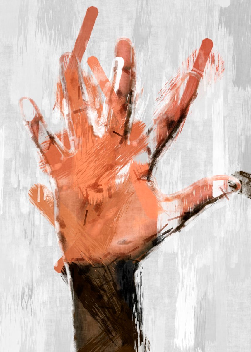 'Hand sketch ' Poster by VOODOO PRODUCTION | Displate