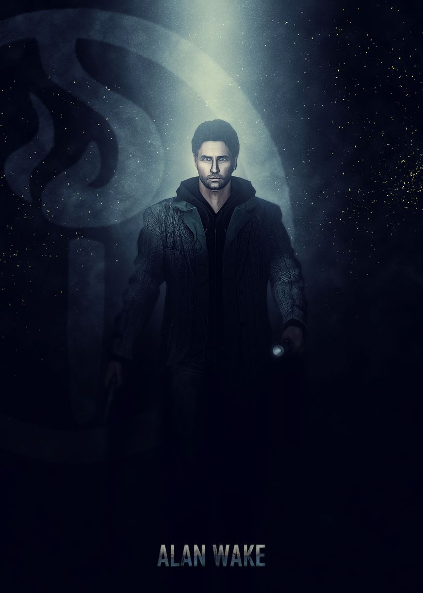 'Alan Wake' Poster, picture, metal print, paint by Rykker o7 | Displate