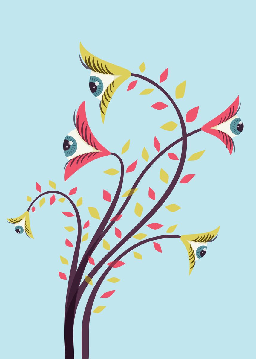 'Eyes are everywhere, always watching… Vector illustrati ... ' Poster ...