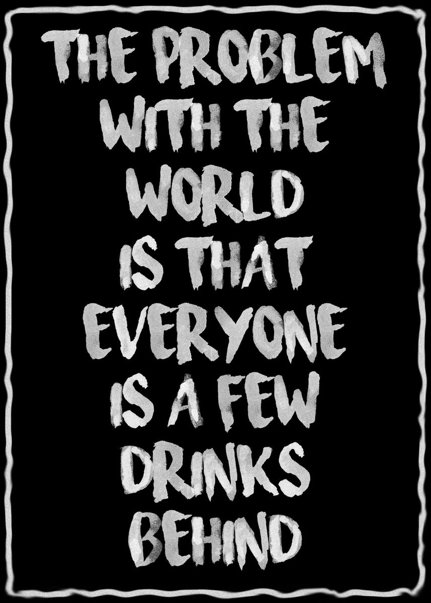 'The World's Problem' Poster, picture, metal print, paint by Michael ...