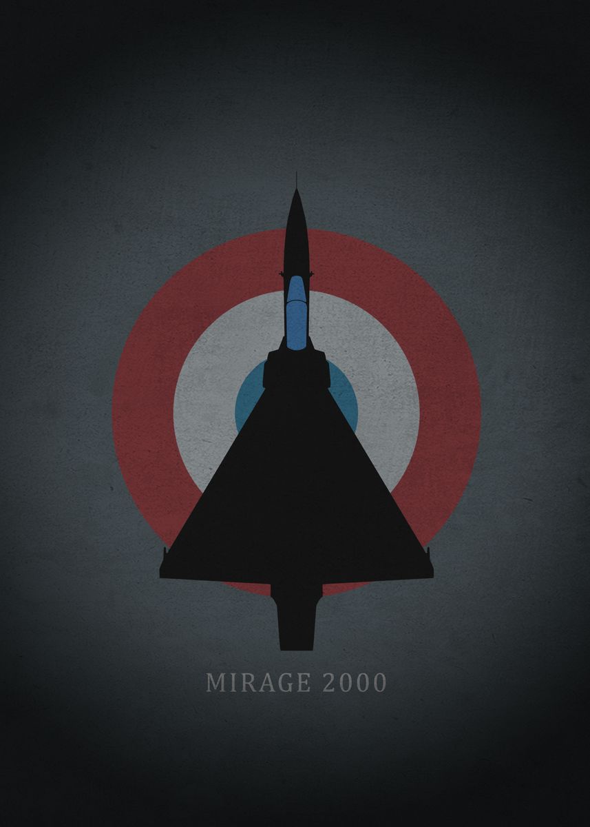 'Mirage 2000' Poster, picture, metal print, paint by Iwoko | Displate
