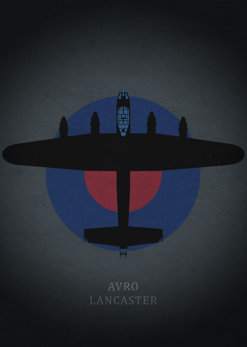'Avro Lancaster' Poster, picture, metal print, paint by Iwoko | Displate