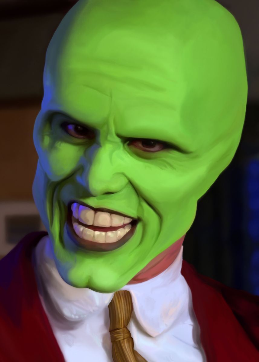 'The Mask' Poster, picture, metal print, paint by Loz Eis | Displate