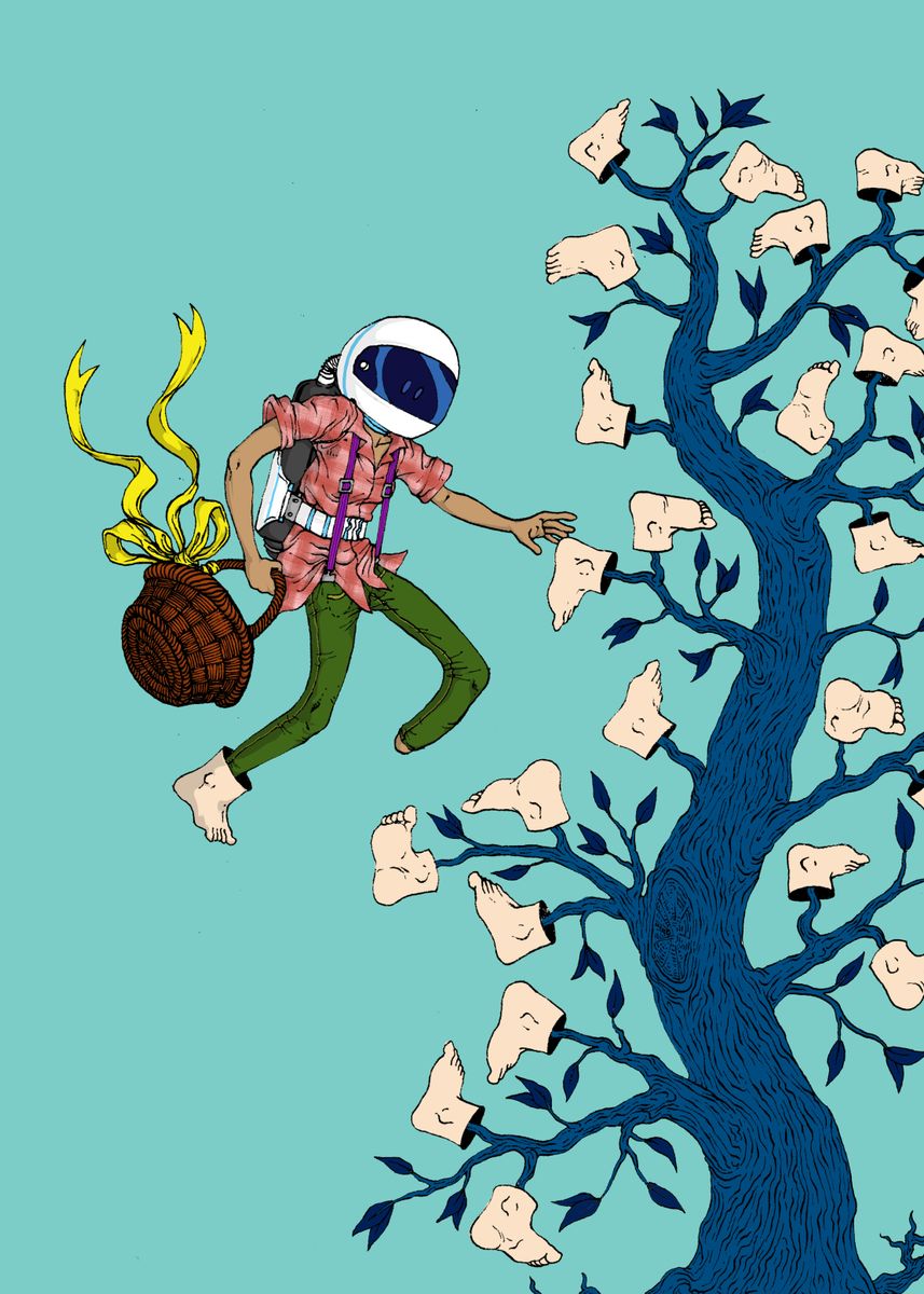 ''Standing on my own two feet', illustration n°2' Poster, picture ...