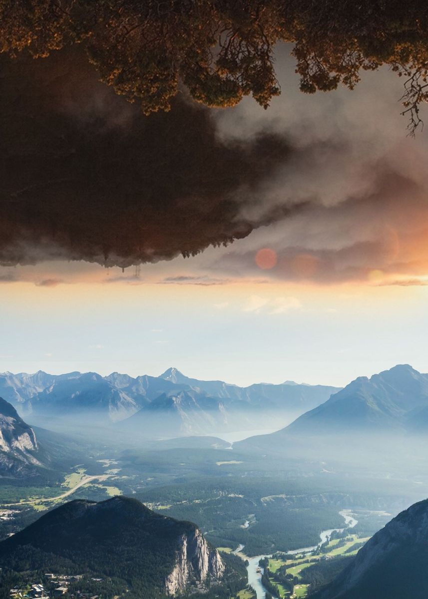 'Double Sky' Poster, picture, metal print, paint by Thomas Lockefeer ...