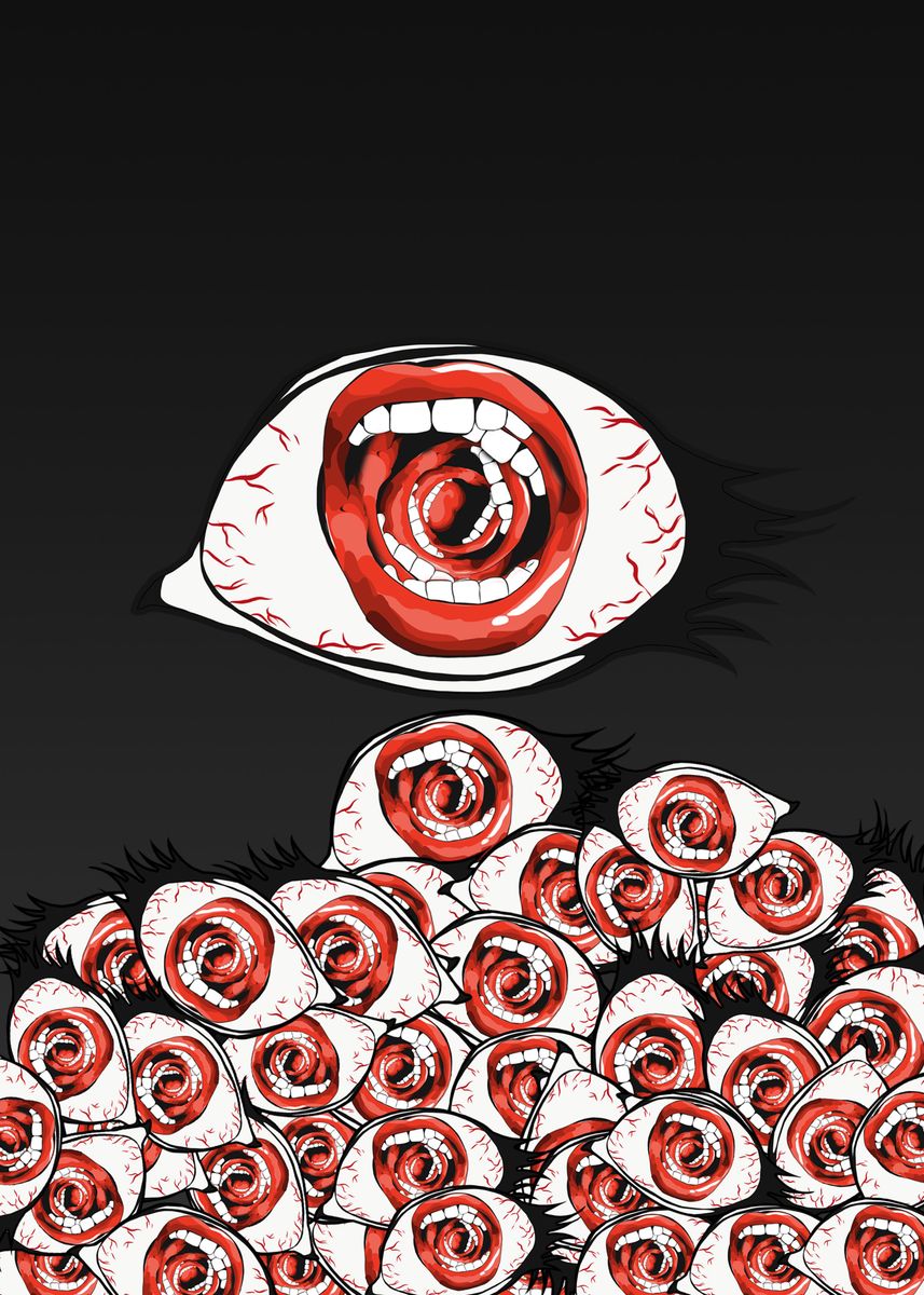 'Eye talk' Poster, picture, metal print, paint by Mohammed Amin ...
