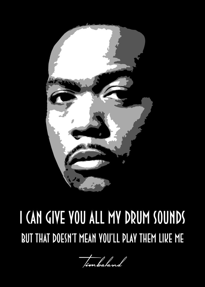 'Timbaland' Poster, picture, metal print, paint by BB Design | Displate