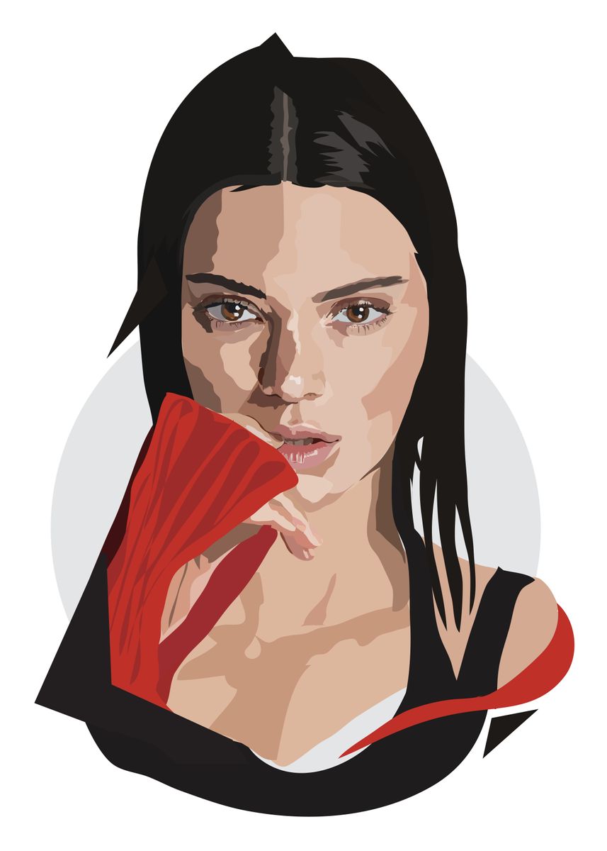 'Kendall Jenner' Poster, picture, metal print, paint by Anna McKay ...