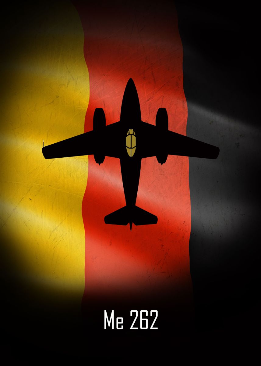 'German Air Force Messerschmitt Me 262' Poster, picture, metal print ...