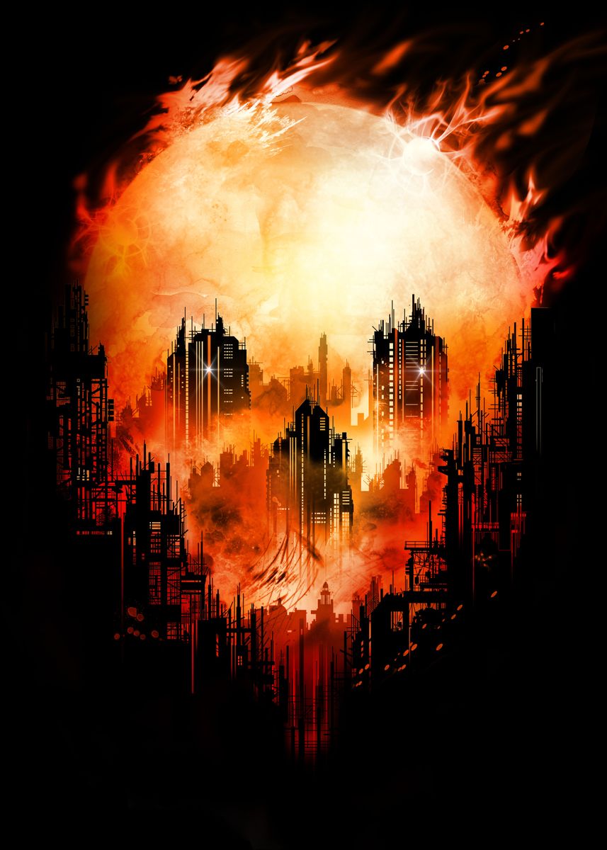 'Armageddon' Poster, picture, metal print, paint by Jay Maninang | Displate