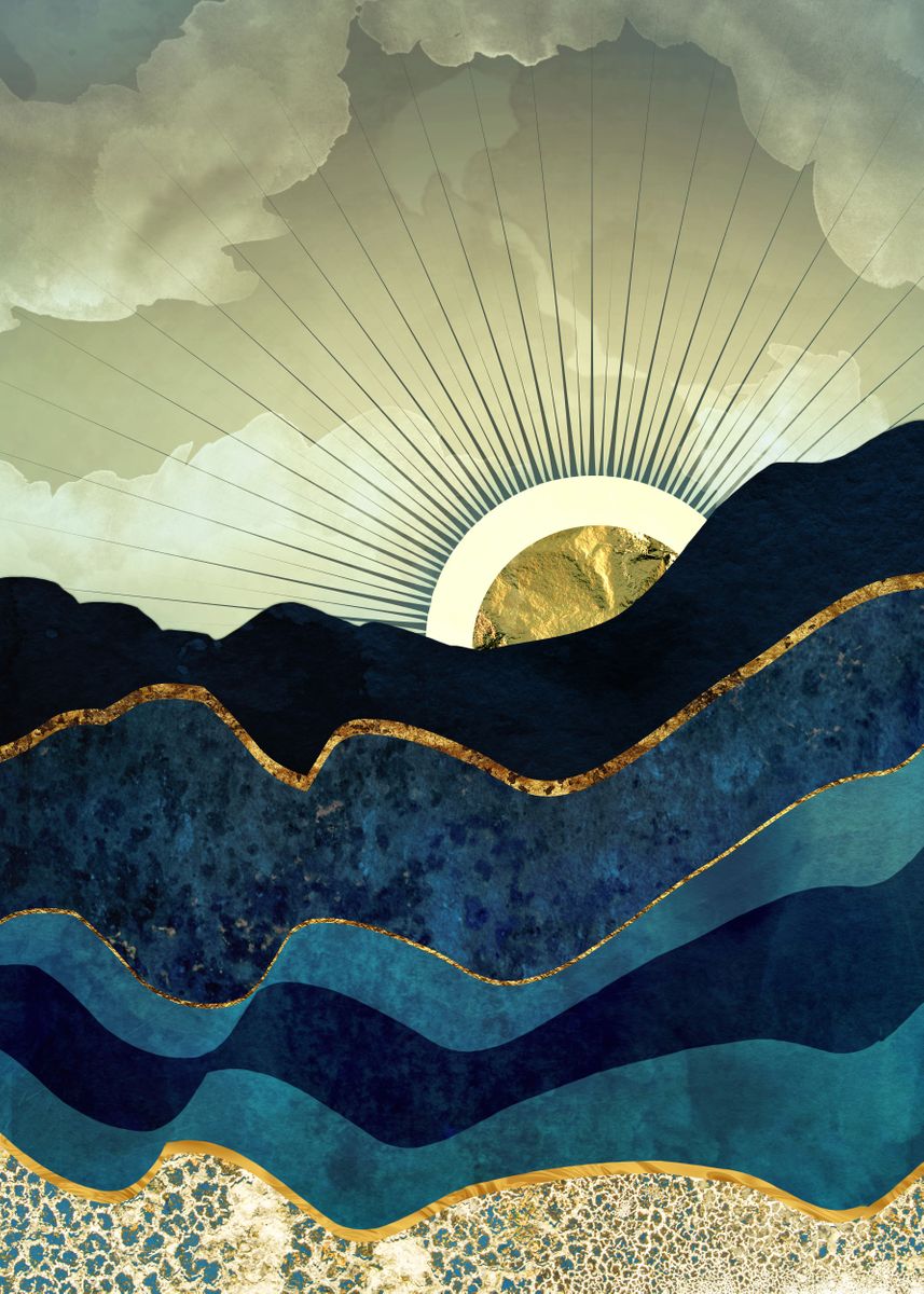 'Post Eclipse' Poster, picture, metal print, paint by SpaceFrog Designs ...