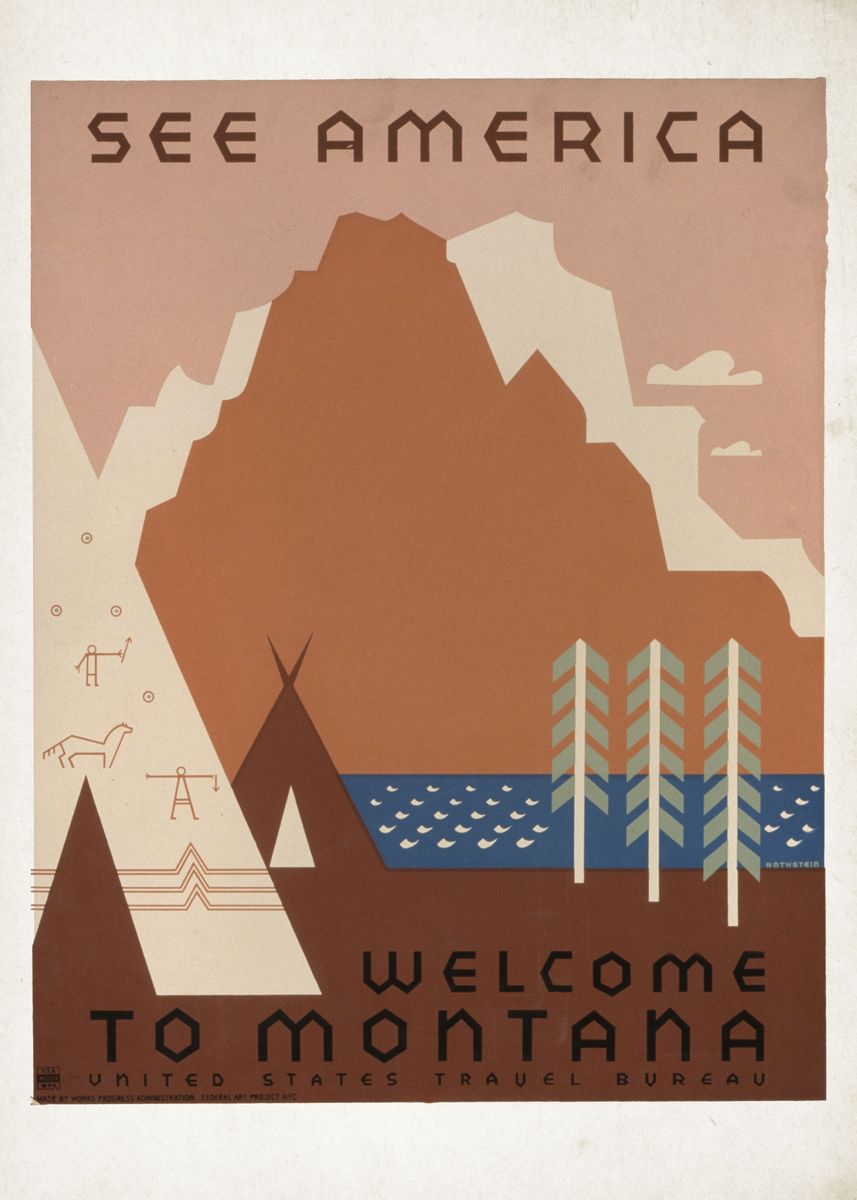 'Vintage Travel Poster' Poster, picture, metal print, paint by Fine Art ...