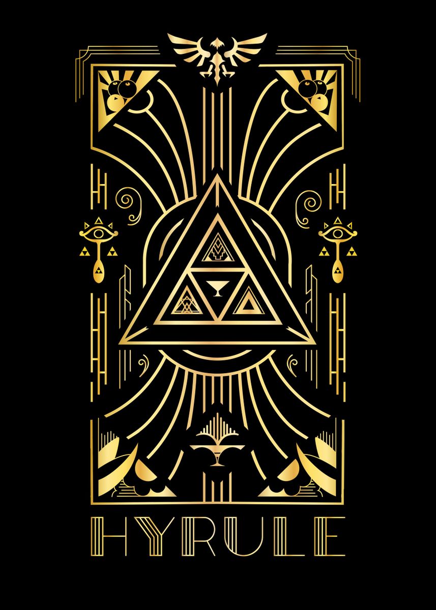 'Hyrule Deco' Poster, picture, metal print, paint by Barrett Biggers ...