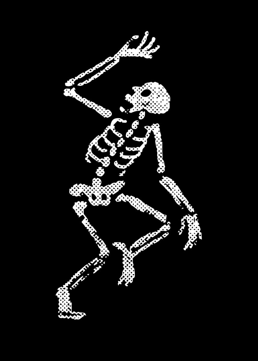 'Bone Dance #4' Poster, picture, metal print, paint by Jarkko Järvinen ...