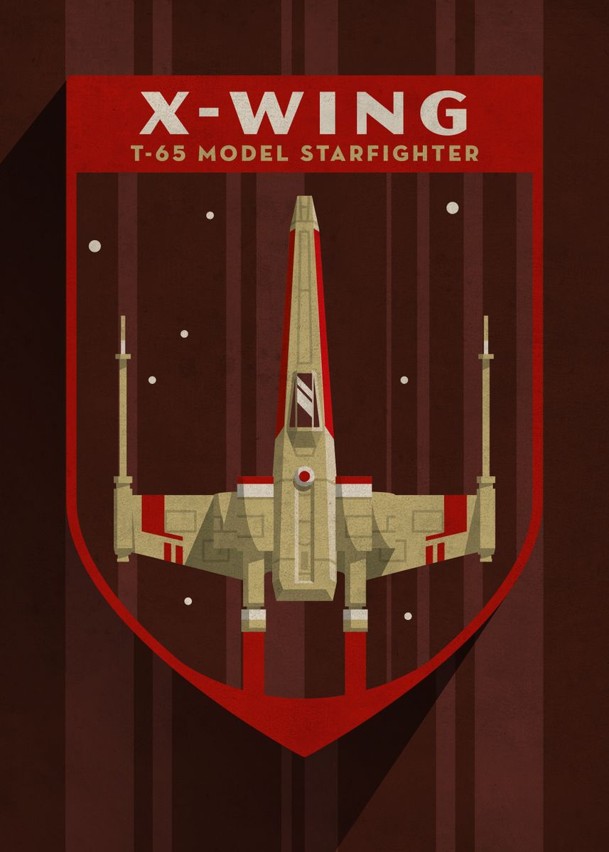 'X-wing' Poster, picture, metal print, paint by Star Wars | Displate