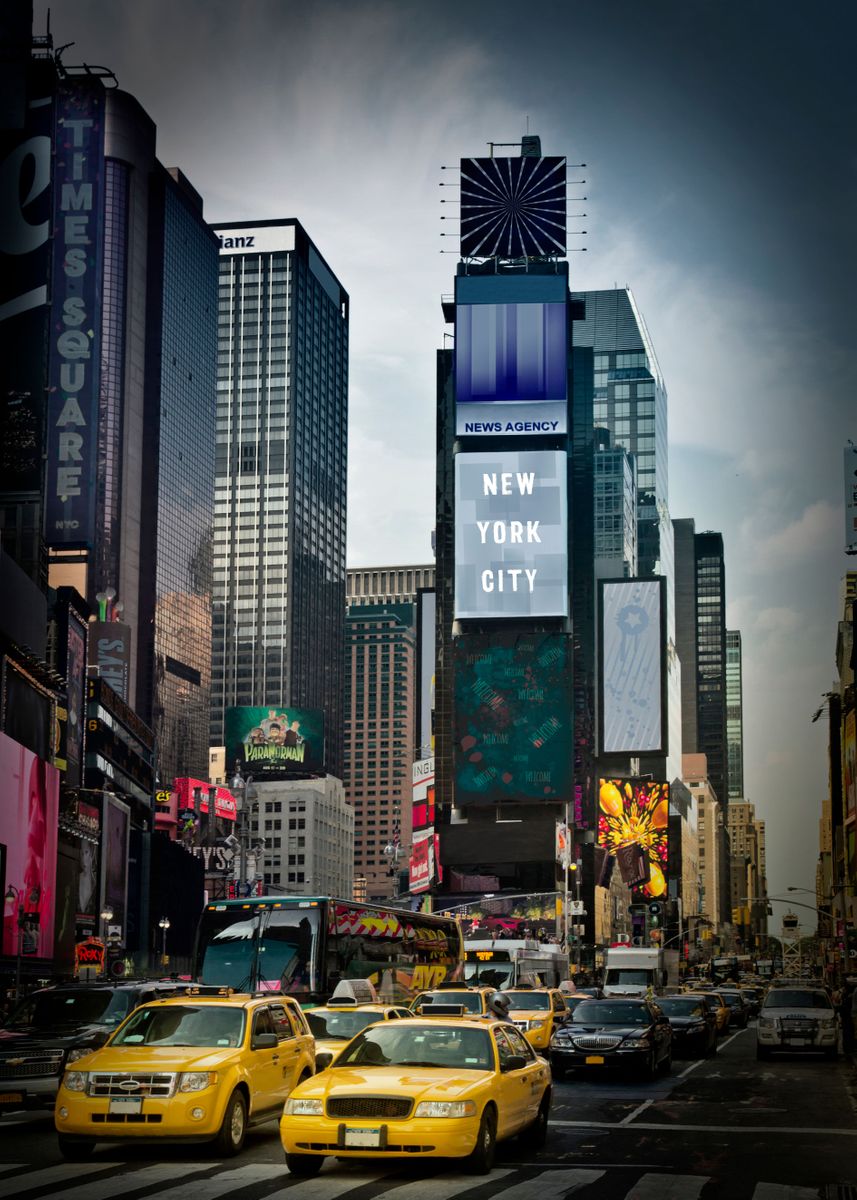 'NEW YORK CITY Times Square' Poster by Melanie Viola | Displate