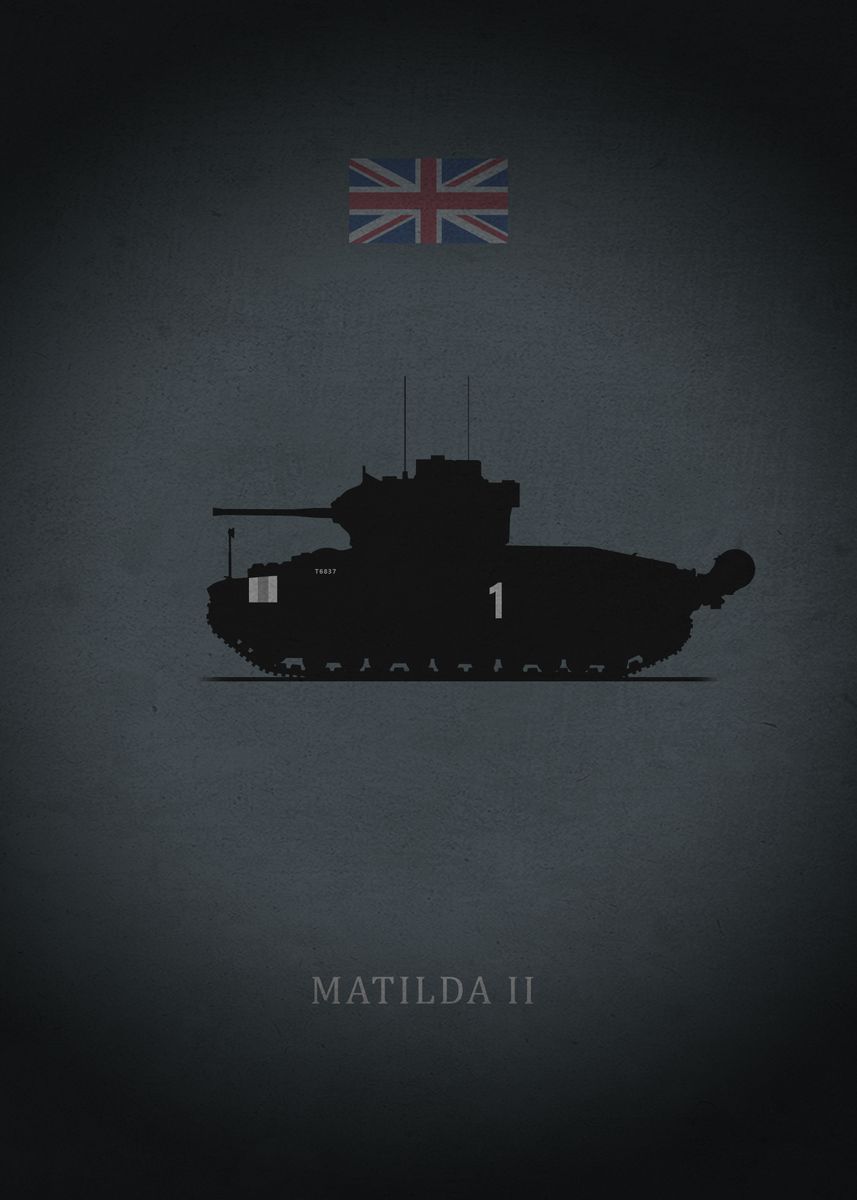 'Matilda II' Poster, picture, metal print, paint by Iwoko | Displate