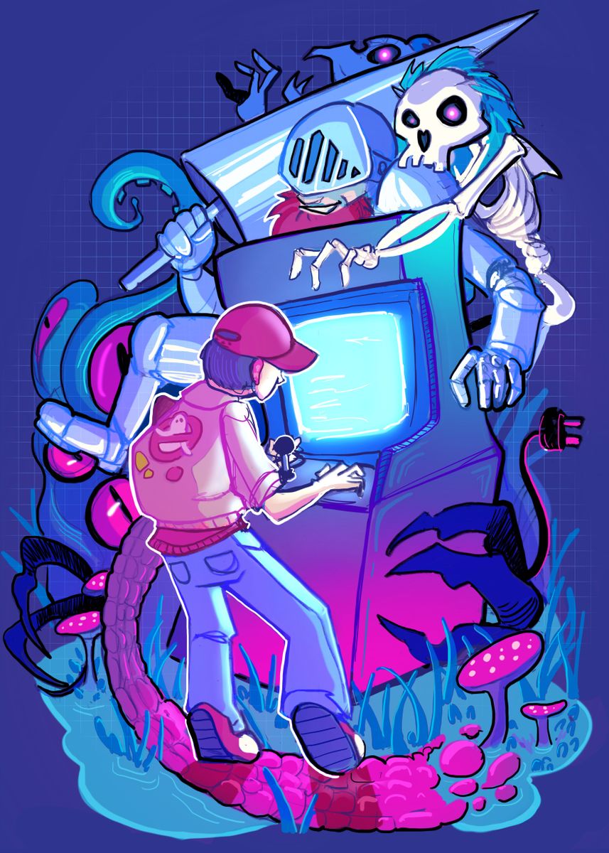 'The Arcade' Poster by Ashenwave | Displate