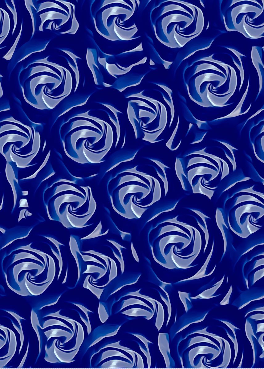 'blooming blue rose pattern texture abstract backgr' Poster, picture ...