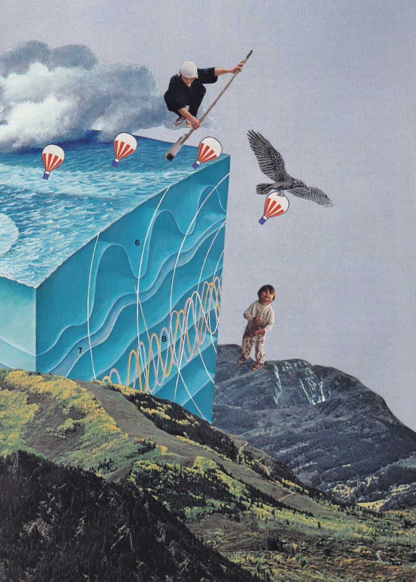 'Rainy Season [collage]' Poster, picture, metal print, paint by Lerson ...