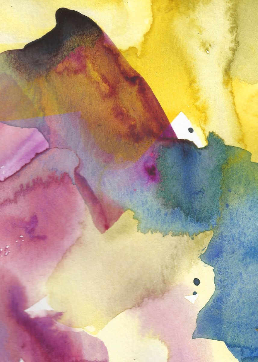 'purple awakening' Poster, picture, metal print, paint by Agata ...