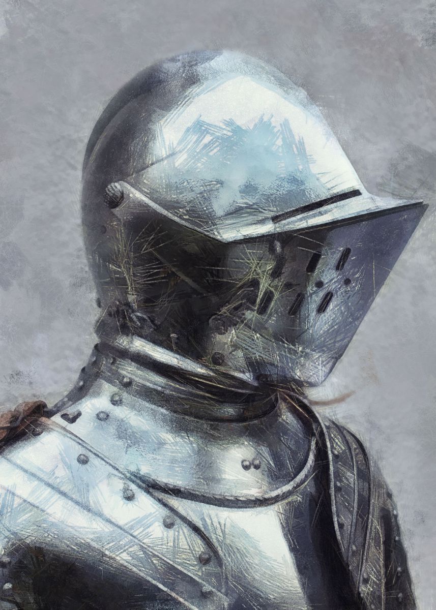 'Armor 3' Poster, picture, metal print, paint by Haris Jamal | Displate