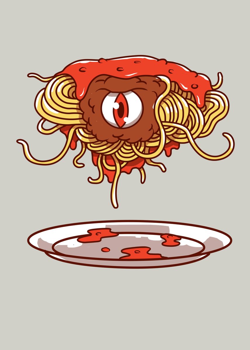 'Spaghetti Monster' Poster, picture, metal print, paint by vp trinidad ...
