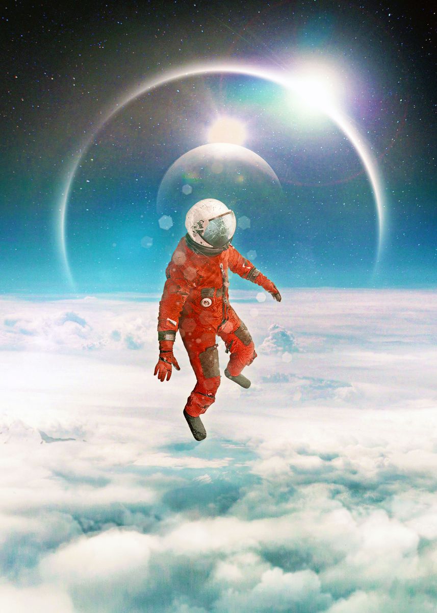 'Floater' Poster, picture, metal print, paint by seam less | Displate