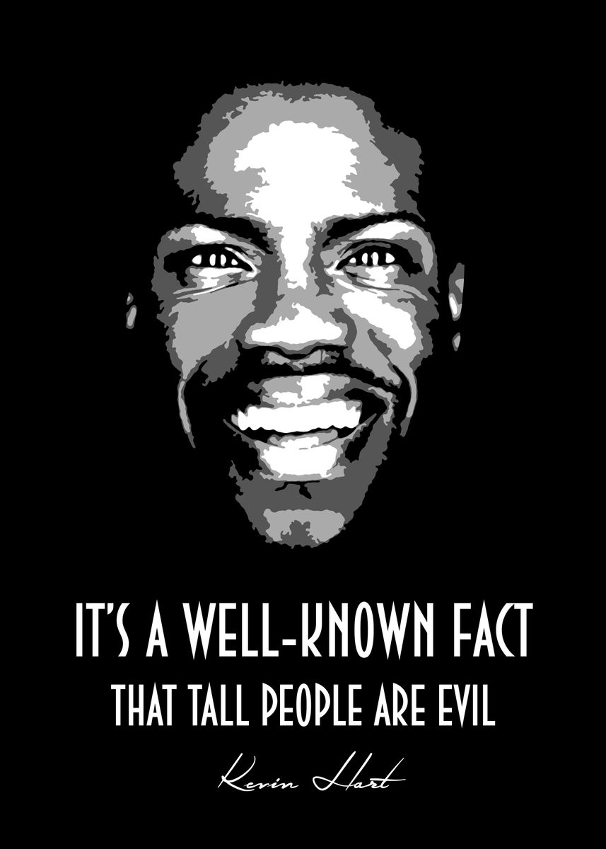 'Kevin Hart' Poster, picture, metal print, paint by BB Design | Displate