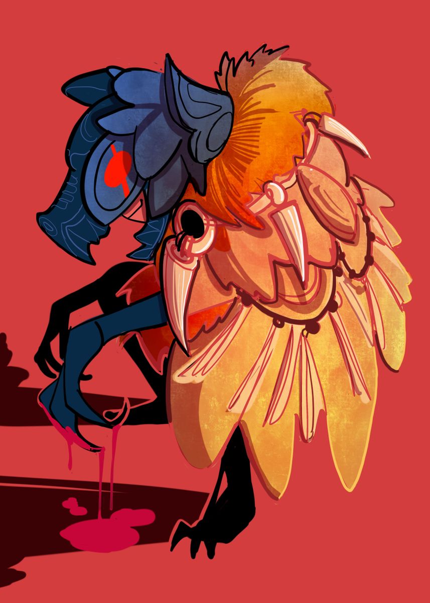 'Big Red Wolf' Poster by Ashenwave | Displate