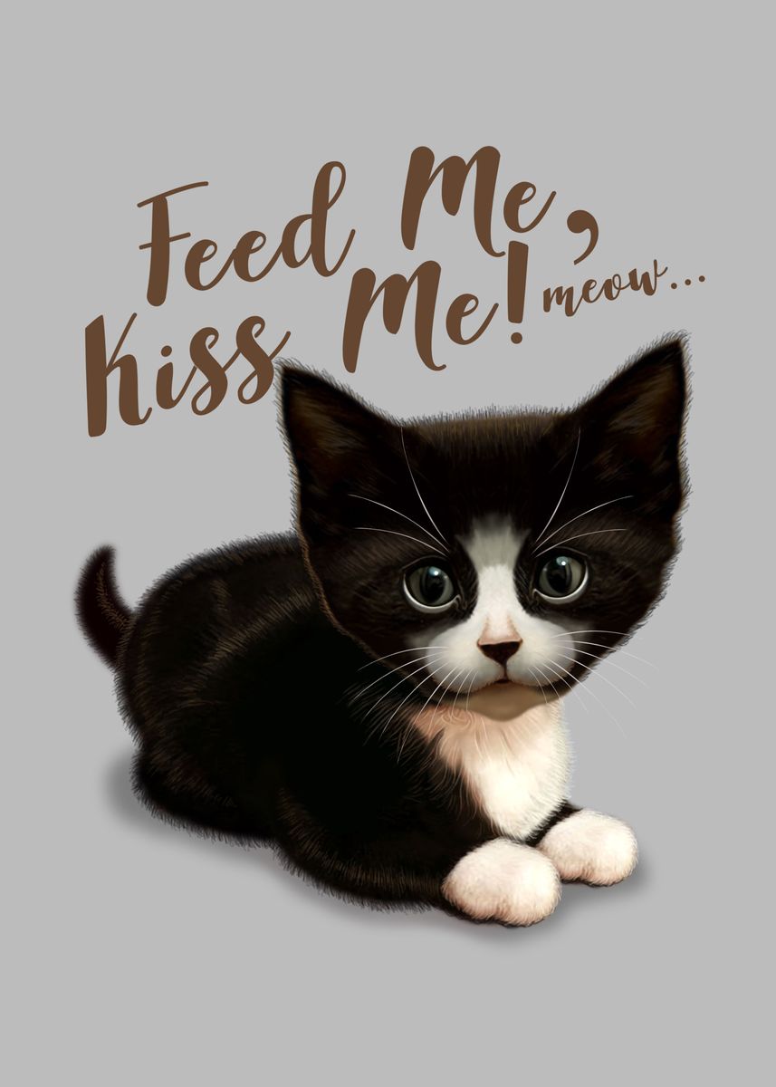 'KISS ME, FEED ME' Poster, picture, metal print, paint by Adam Lawless ...