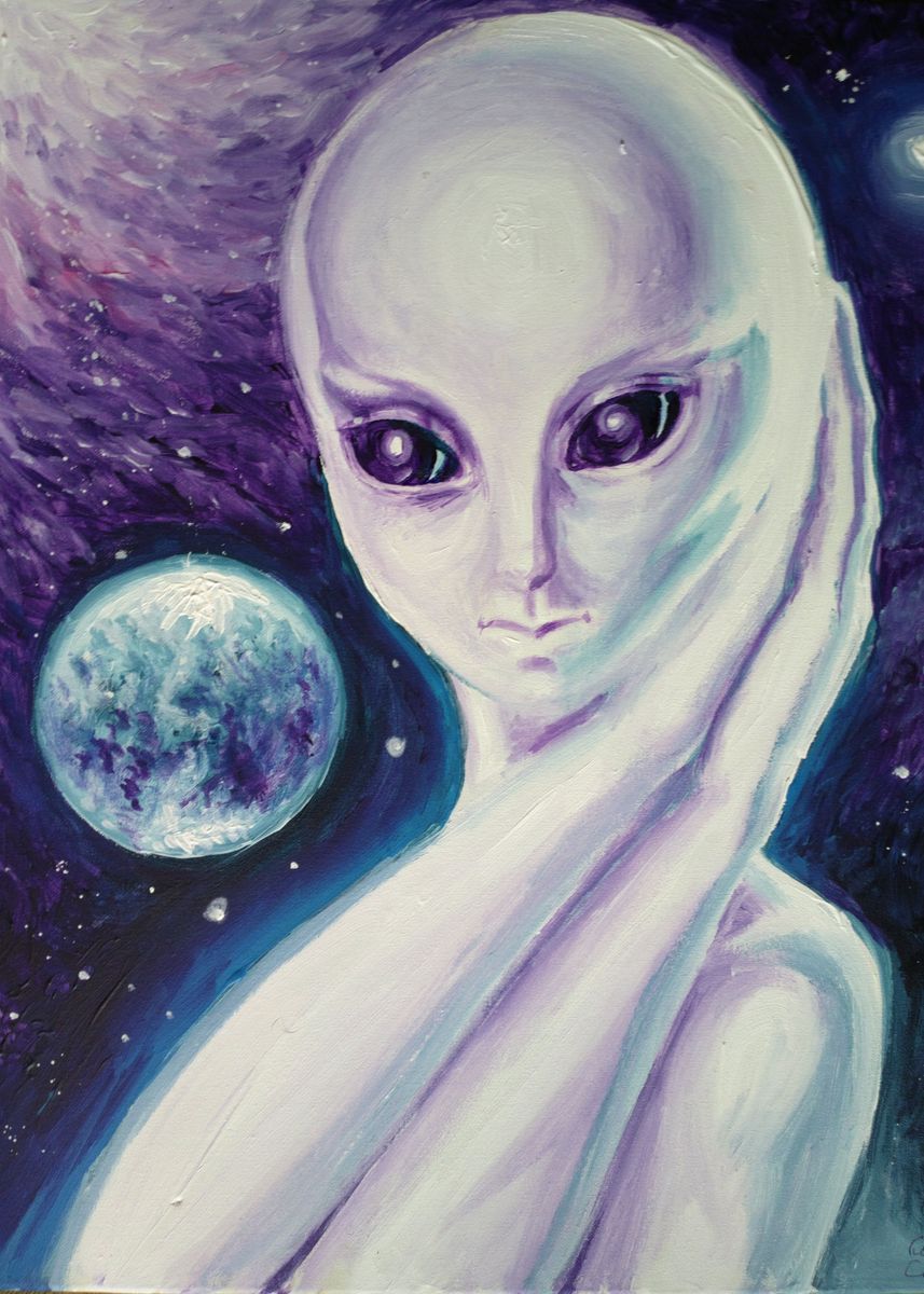 'Beautiful Alien' Poster, picture, metal print, paint by Andreas Otte ...
