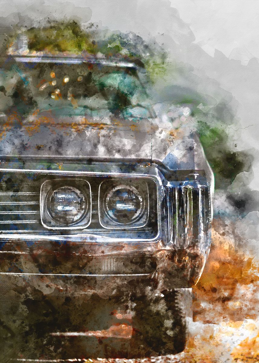 'Vintage Car' Poster, picture, metal print, paint by Gab Fernando ...