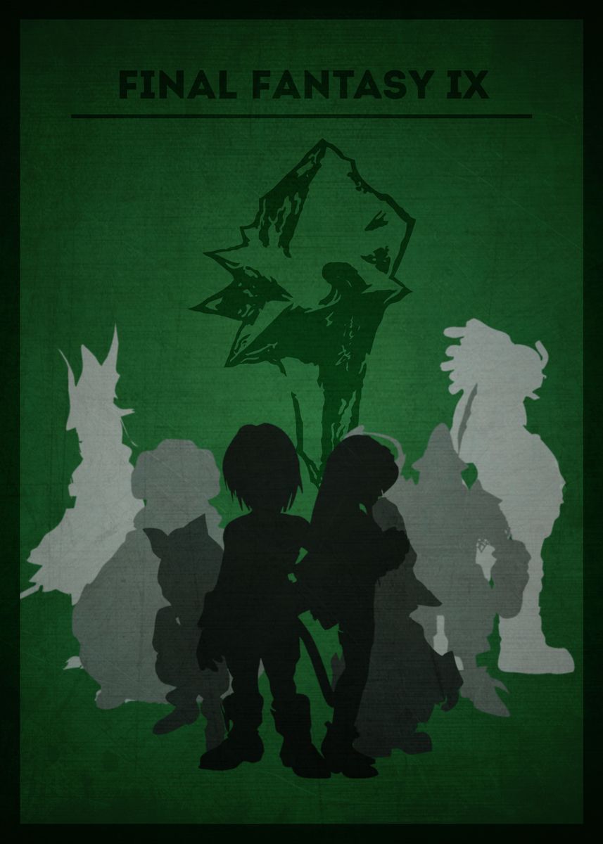 'Final Fantasy IX - Minimal' Poster, picture, metal print, paint by Apo ...